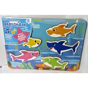 Pinkfong | Toys | Baby Shark Wooden Puzzle 5 Pieces Plays Doo Doo Song ...